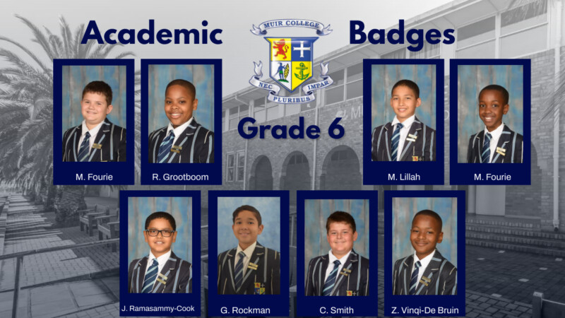 Grade 6 Academic Badges - Muir College